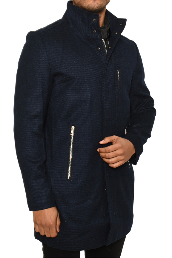 Abrigo Azul Marino Estético – Mollerclothing